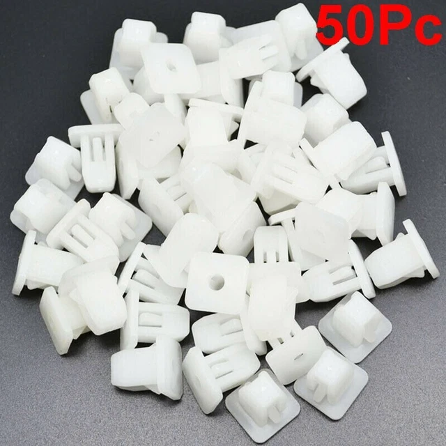 PLASTIC FASTENING CLIP Push Clips Replacement Retainer Rivet Square ...