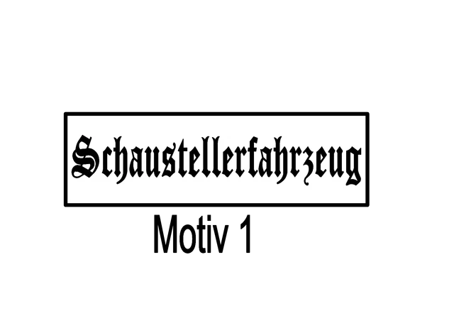 SET 2 X Schausteller Schriftzug Aufkleber Schaustellerfahrzeug UV ...