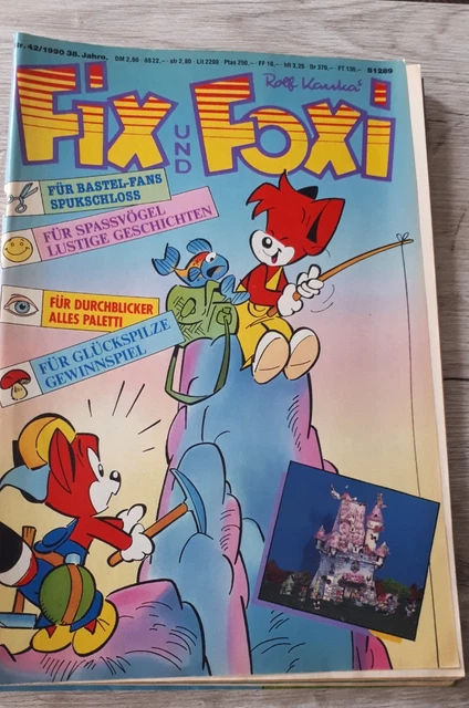 FIX UND FOXI Nr.42/1990--mit extra Beilage-Bastelbogen-Spuckschloss EUR ...