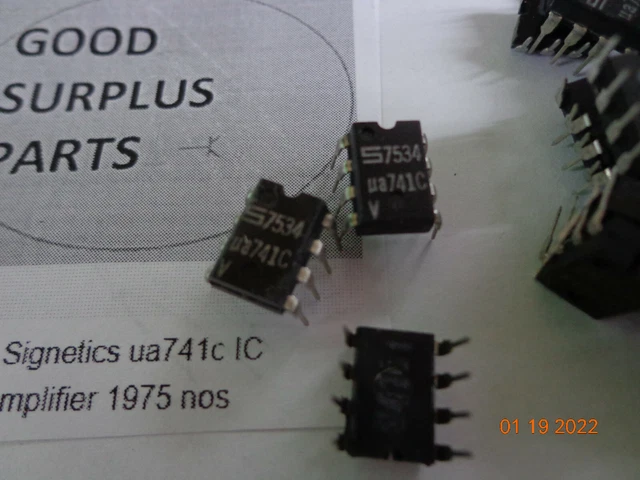 1PC VINTAGE SIGNETICS ua741c IC operational amplifier 1975 nos $14.99 ...