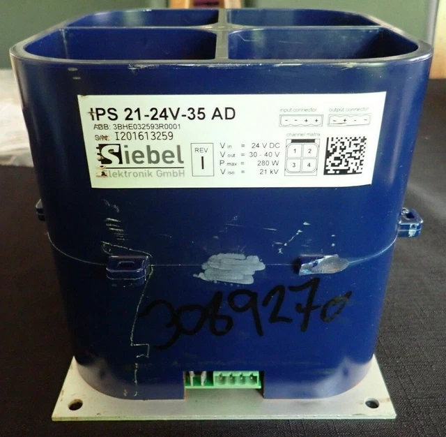 SIEBEL IPS 21-24V-35 Ad Abb 3Bhe032593R0001 Isolated Power Supply New ...