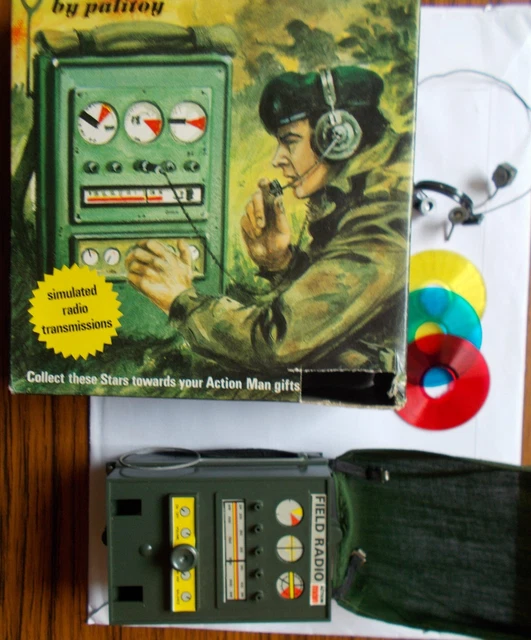 ACTION MAN FIELD Radio Pack Palitoy Circa 1974 Original Box VINTAGE £21 ...