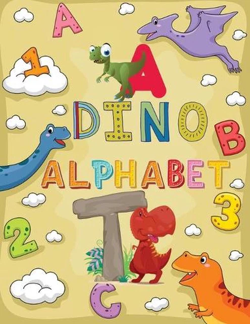 DINO ALPHABET: THE Dinosaur ABC Coloring Book by Jane Kid Press ...