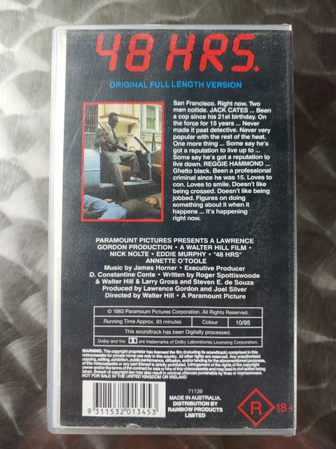 48 HRS ORIGINAL Version - Eddie Murphy, Nick Nolte - VHS Movie Video ...