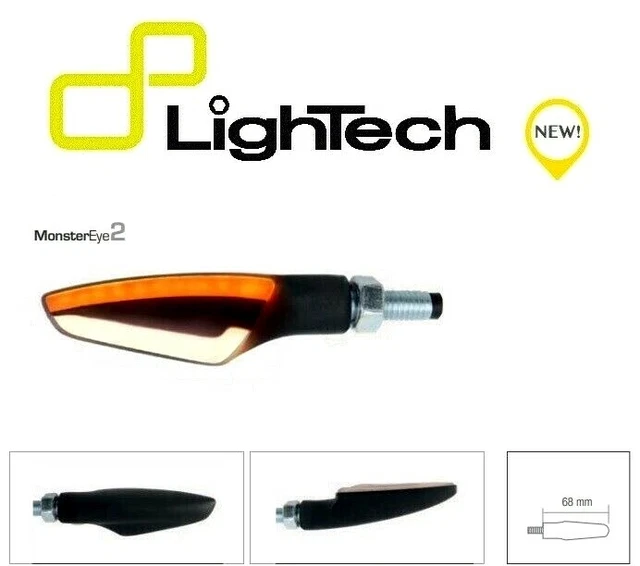 LIGHTECH PAIRE INDICATEURS Clignotants LED FRE934NER Position Arrière GPR ® Moto EUR 81,70 ...