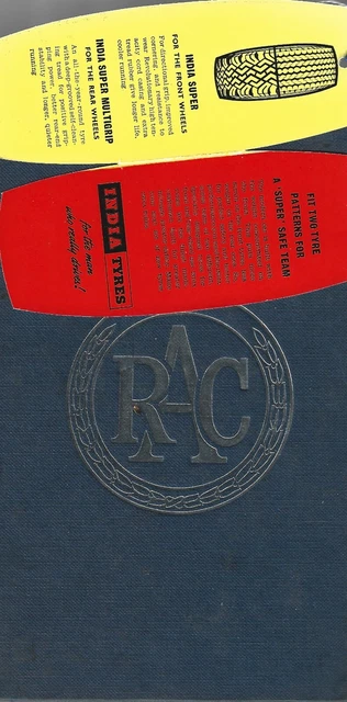 RAC ROYAL AUTOMOBILE Club Members Guide & Handbook 1960 Vintage ...