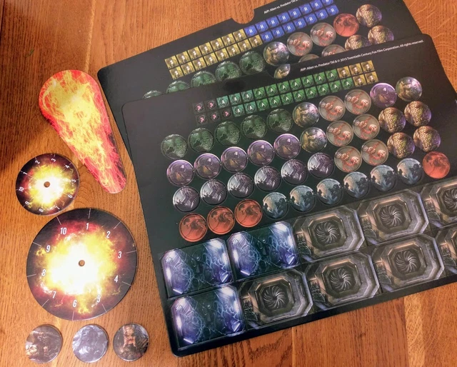 ALIENS VS. PREDATOR: The Hunt Begins boardgame Tokens, Templates ...