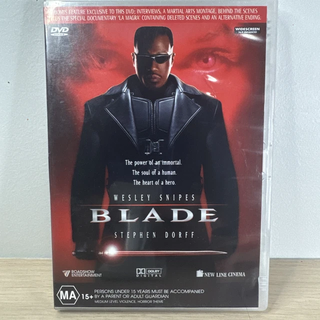 BLADE DVD REGION 4 PAL SEALED Drama Action Wesley Snipes Stephen Dorff ...