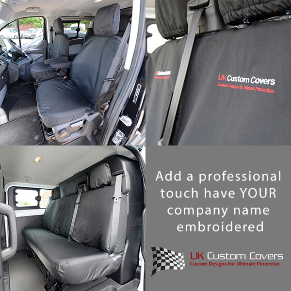 FORD TRANSIT CUSTOM All Seat Covers Inc. Embroidery (2013-2023) 275 131 ...