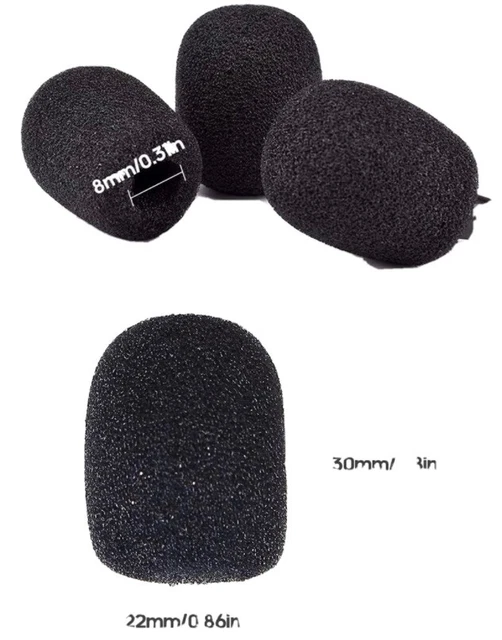 SPUGNETTE MICROFONO 10PZ Replacement Sponge Microphone Mic Covers 10pz ...