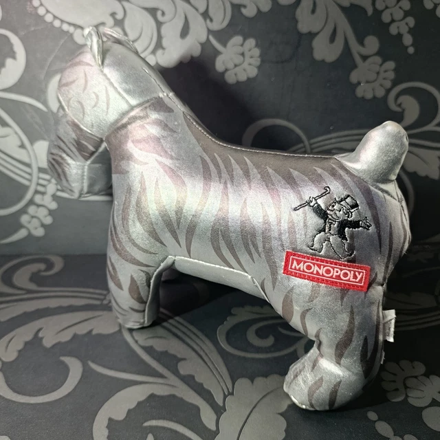 MONOPOLY PLUSH SILVER Dog 10" Long Soft Toy Plushie Scottish Terrier ...