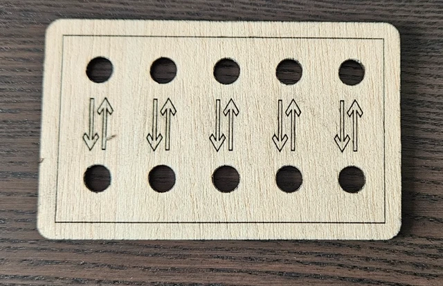 LASER CUT Ply Push Button Switch Face Plate Panel Peco Hornby Point ...