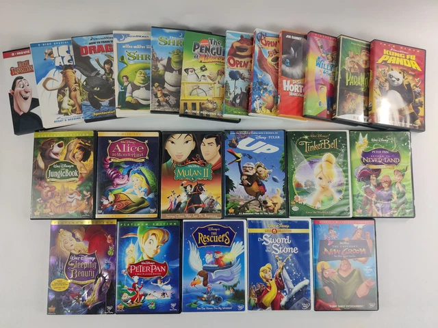 DISNEY PIXAR DREAMWORKS Dvd Lot Of 54 Cartoons Movies Lot £47.45 - PicClick UK