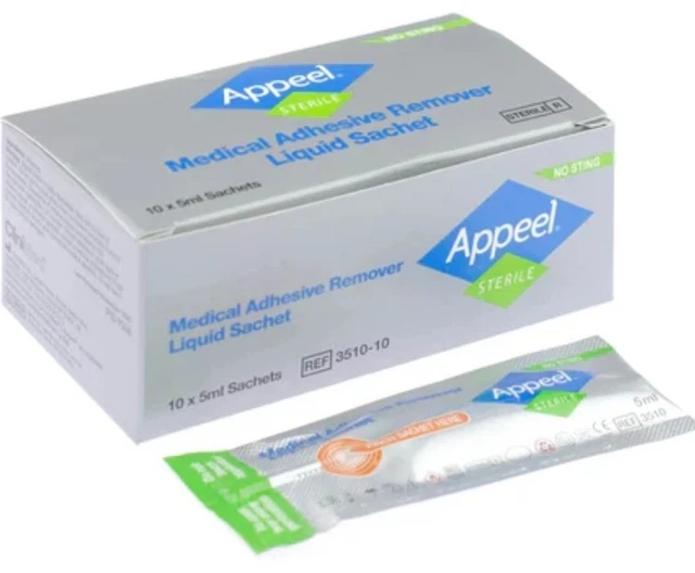 APPEEL STERILE MEDICAL Adhesive Remover Liquid Sachets 5ml x 10 £17.00 ...