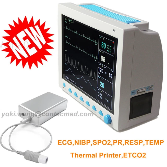PORTABLE ICU VITALSIGNS Patient Monitor Multi-parameter Printer ...