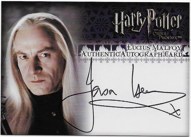 HARRY POTTER AND the Order of the Phoenix Autograph Card, Costume, Prop ...