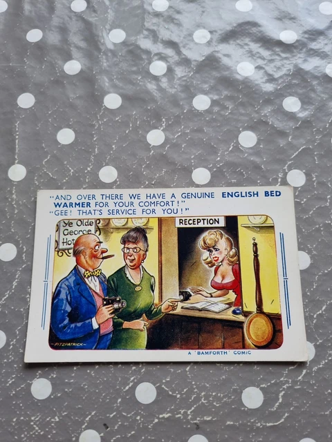 VINTAGE SAUCY SEASIDE Comic Postcard BAMFORTH BLACK TRIANGLE NO 1991 ...