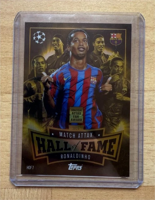 TOPPS MATCH ATTAX 2025/2026 25/26 Hall of Fame Ronaldinho EUR 23,00 ...