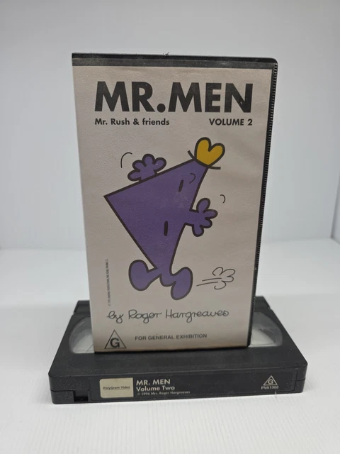 MR MEN VOLUME 2 Mr RUSH & Friends VHS Messy, Skinny, Bounce, Golly ...
