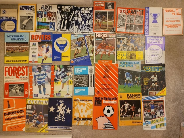 30 MICELLANEOUS FOOTBALL Programmes From 1970's To 1990's £5.45 ...