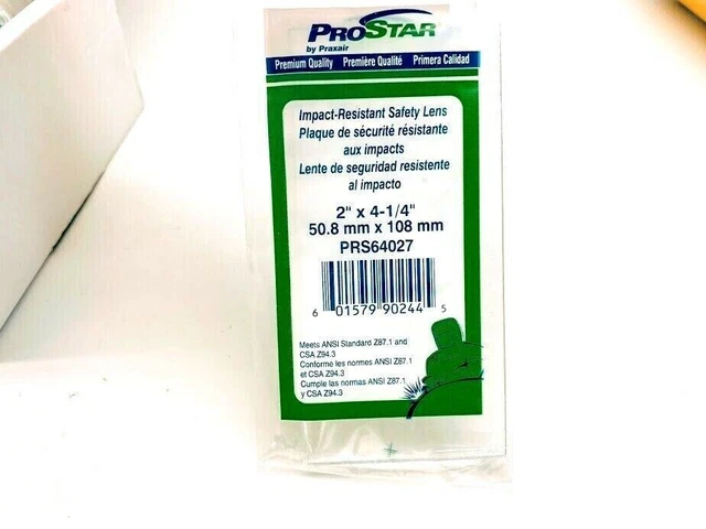 (100 PACK) PROSTAR 2" x 4-1/4" Polycarbonate Eye Protection Safety Lens ...
