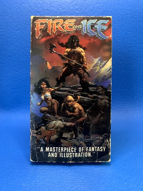 FIRE & ICE (Vhs) - Frank Frazetta - Ralph Bakshi - Fantasy Animation £ ...