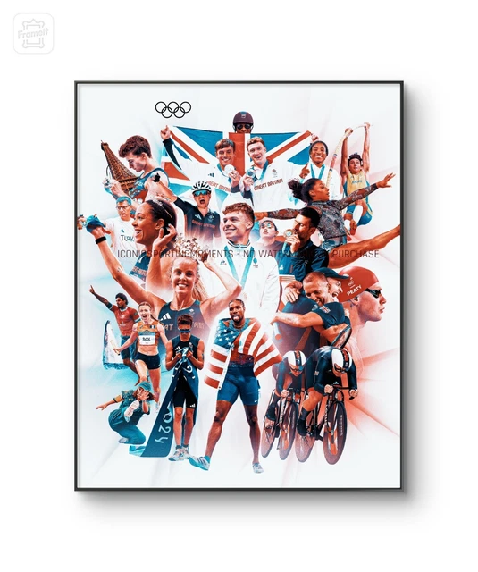 OLYMPICS GAMES 2024 Collage Poster Paris Olympic Print - A4 France ...