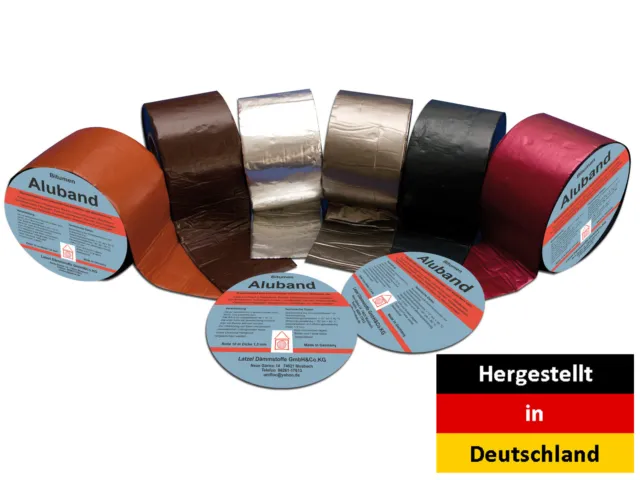 BITUMENBAND, ALUBAND, REPARATURBAND, Dachdeckerband 10 m - in 7 versch ...