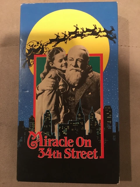 MIRACLE ON 34TH Street VHS Movie Vintage 1991 Animation Drama Family ...
