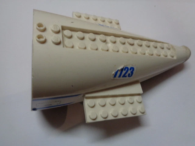 LEGO AIRCRAFT FUSELAGE Curved Aft Section with dark Bluish Gray ...