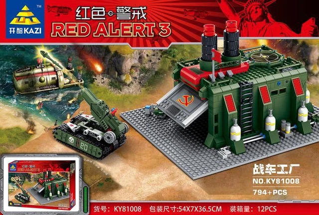 KAZI RED ALERT 3 MCV Mobile Construction Vehicle Toy Building Blocks ...
