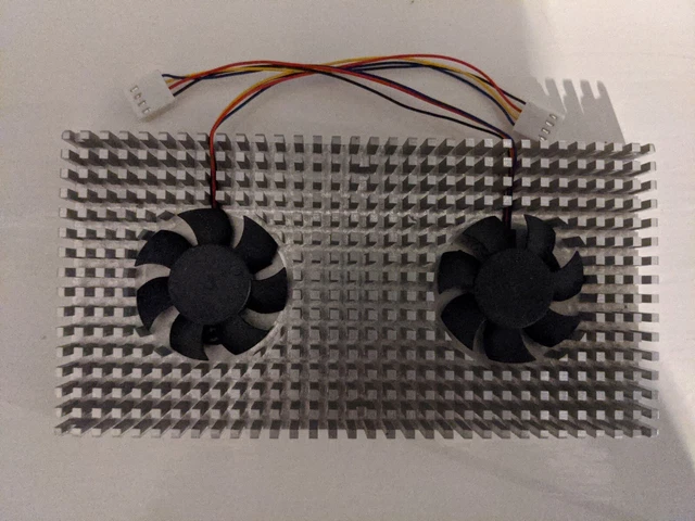 GPU BACKPLATE RADIATOR Graphics Card Backplane Memory Cooler Dual PWM ...