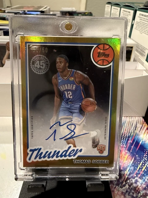 2025-26 TOPPS 🔥THOMAS Sorber RC 🔥Chrome Gold Refractor On Card Auto 30/ ...
