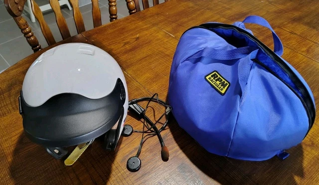 BELL HELMET MAG5 SA95~7.25"/58cm~Relay Microphone & Speaker~RPM Bag-Y2K ...