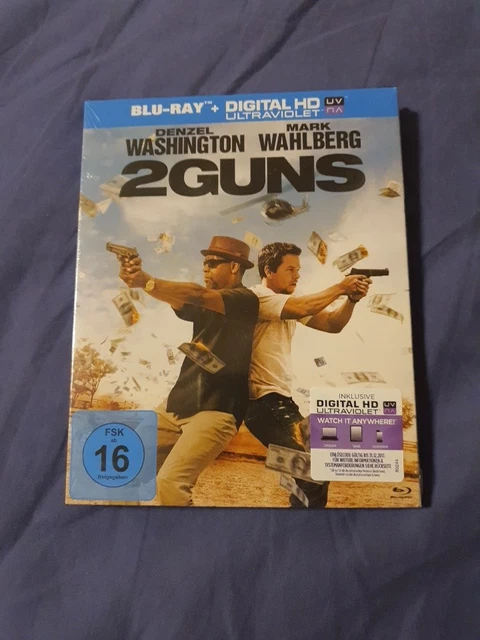 2 GUNS (BLU-RAY) Washington, Denzel, Mark Wahlberg, Paula Patton OVP ...