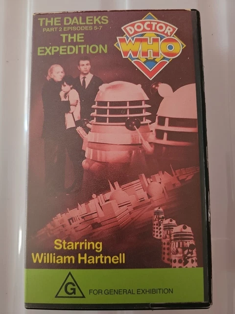 DOCTOR WHO - The Daleks - The Expedition - William Hartnell - RARE VHS ...