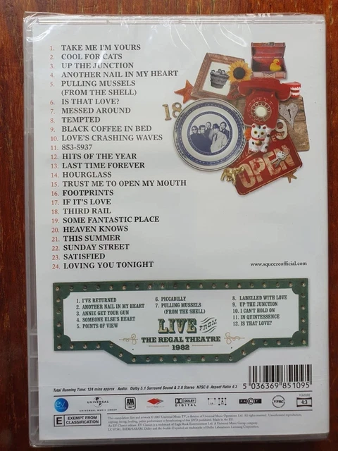 SQUEEZE : ESSENTIAL Squeeze (EXCLUSIVE LIVE CONCERT) (DVD) NEW SEALED £ ...