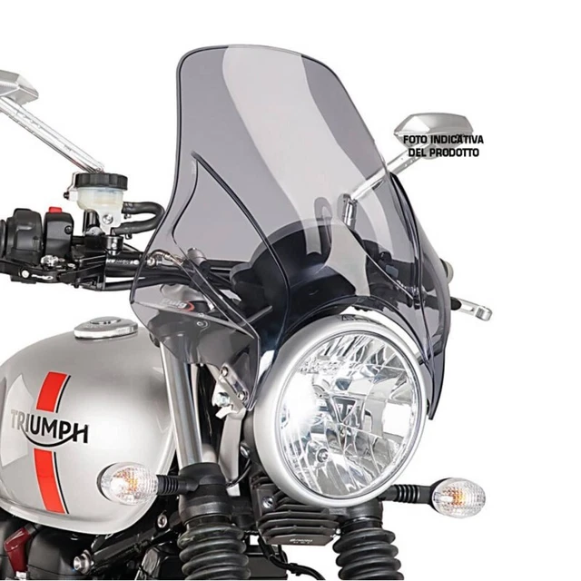 PUIG UNIV. WINDSCREEN Plus Triumph Scrambler 400X 2024 Light Smoke $149 ...