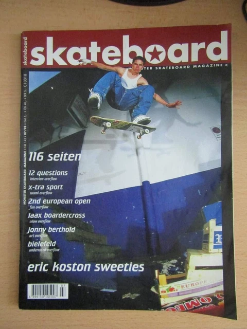 MONSTER SKATEBOARD MAGAZINE Nr. 143 Juli Ausgabe 07/1998 C10018 Eric ...