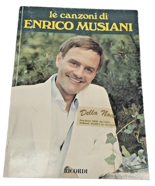 ENRICO MUSIANI LE canzoni Raccolta Spartiti Testi Accordi 29 Brani ...