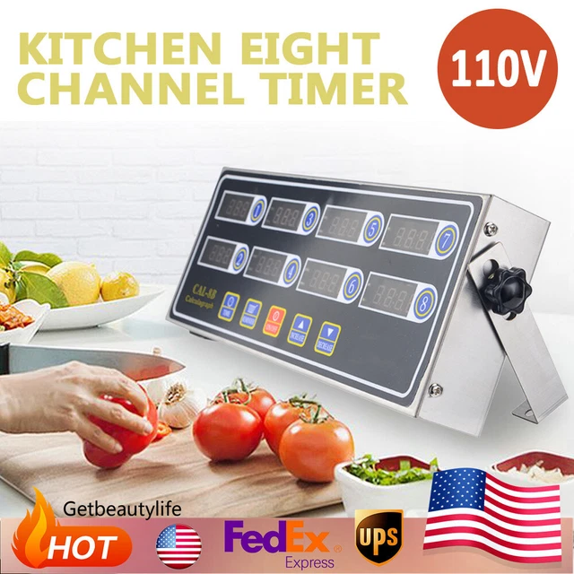 COMMERCIAL KITCHEN RESTAURANT Timer Loud Alarm Cooking Calculagraph 8 ...