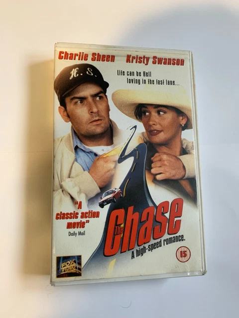THE CHASE {VHS, Charlie Sheen} Ex Rental Big Box Video. Rare & Oop ...