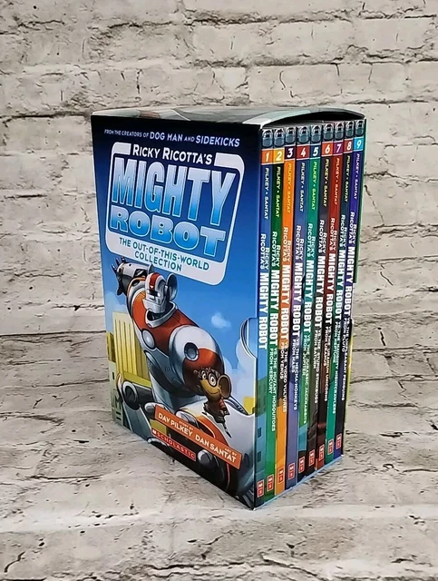 RICKY RICOTTA'S MIGHTY Robot Books 1 - 9 by Dav Pilkey $49.99 - PicClick
