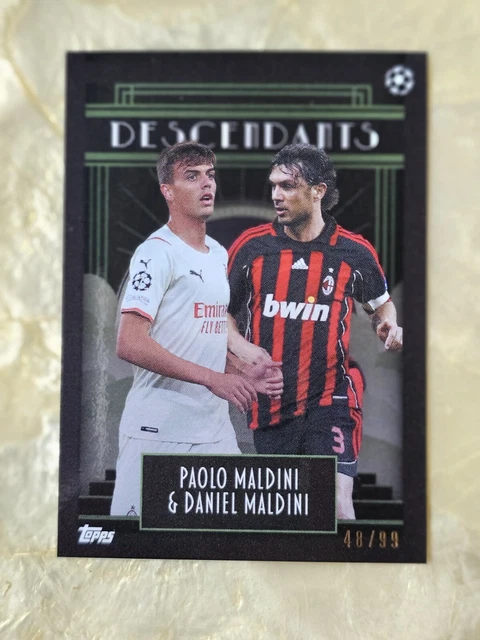 PAOLO MALDINI DANIEL Maldini Descendants / 99 Topps Deco 2021 AC Milan ...