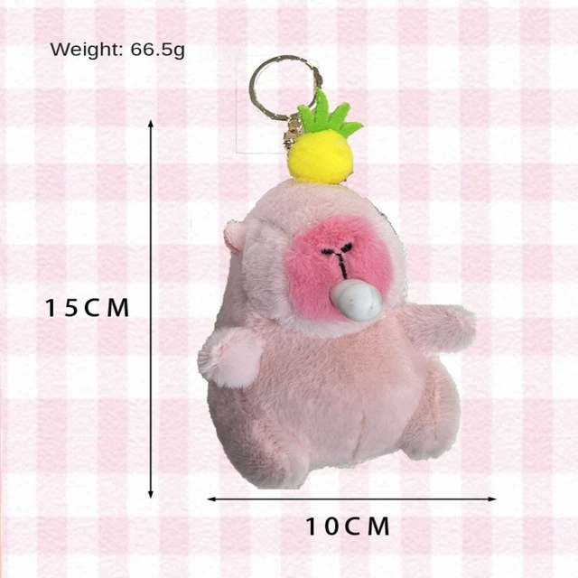 BUBBLE CAPYBARA PLUSH Pendant Persimmon Capybara Plushie Doll Birthday ...