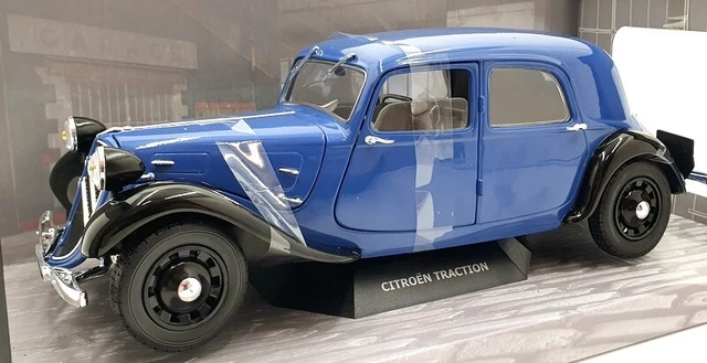 SOLIDO 1/18 SCALE Diecast S1800906 - Citroen Traction BI-TON 1937 - Black/Blue EUR 128,14 ...