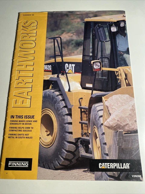 CATERPILLAR CAT EARTHWORKS 1998 Magazine Brochure 315B l 318B 988F 980G ...