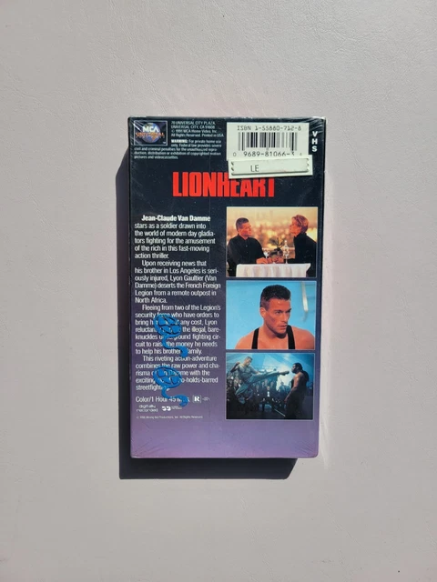 NEW LIONHEART (VHS, 1991) Jean Claude Van Damme - SEALED $34.15 ...