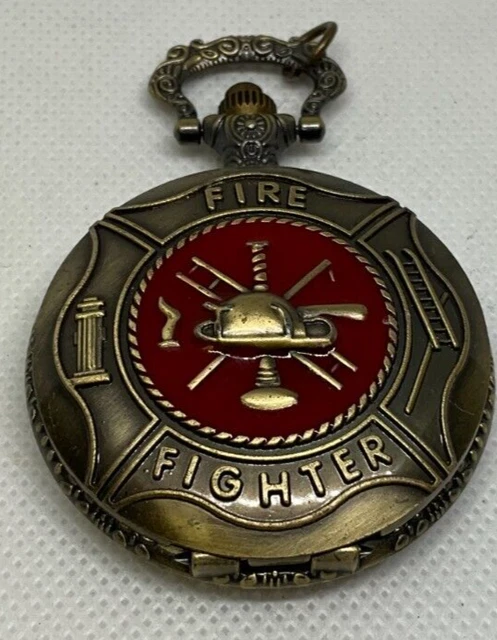 NEW OLD STOCK pocket watch, Fire Fighter themed, super cool ...