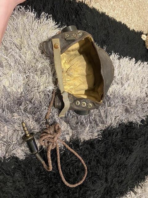 WW2 RAF FLYING Helmet Spitfire Lancaster Pilot Aircrew AM Air Ministry ...